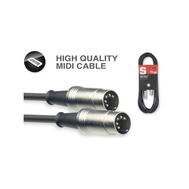 Câble midi Stagg 3m