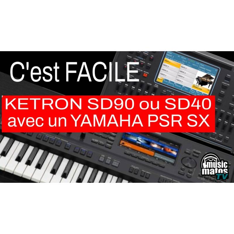 Comment connecter son KETRON SD40 ou SD90 avec son Yamaha PSR SX