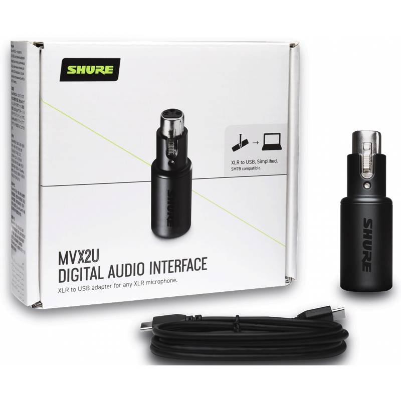 SHURE SM7dB + Interface USB SHURE MV2XU : Le pack micro pour streamers