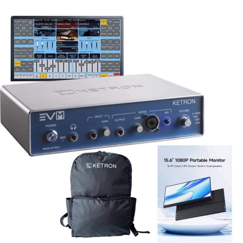 Ketron Pack EVM écran et sac