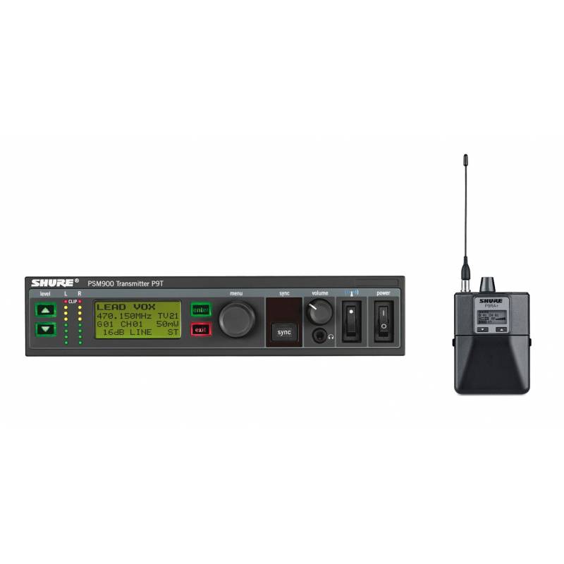 SHURE PSM900 PACK : Ensemble complet ear monitor P9TE + P9RA+