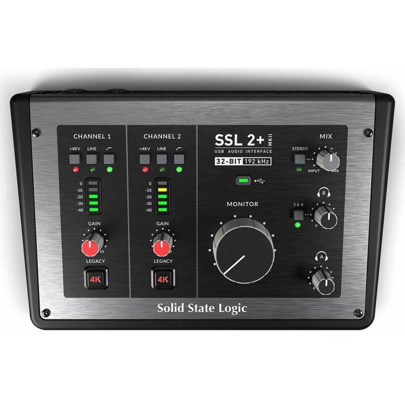 SSL SSL2+MKII : Interface audio professionnelle 32 bits