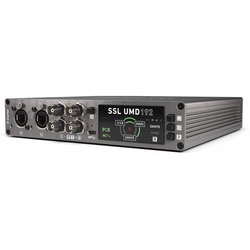 SOLID STATE LOGIC UMD192 : interface audio Dante, MADI et USB pro